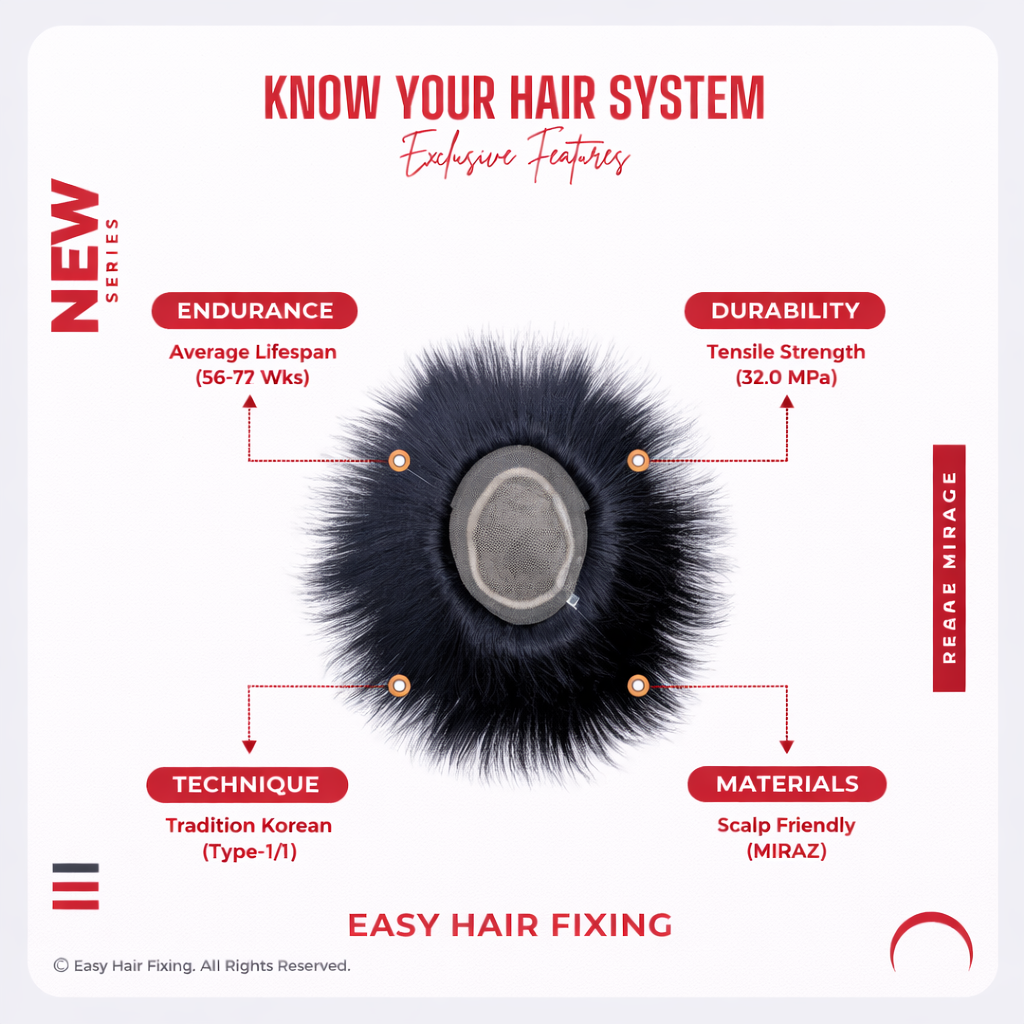 Golden Mirage Russian Skin Lace Hair Patch – EASY HAIR FIXING – Easy ...